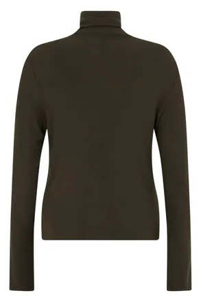 Vince Modal Turtleneck Top - Black
