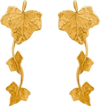 Oscar De La Renta boucles doreilles pendantes Ivy Vine