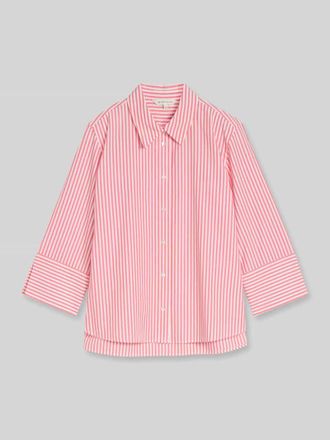 Tom Tailor Regular Fit Hemdbluse aus Lyocell-Baumwoll-Mix