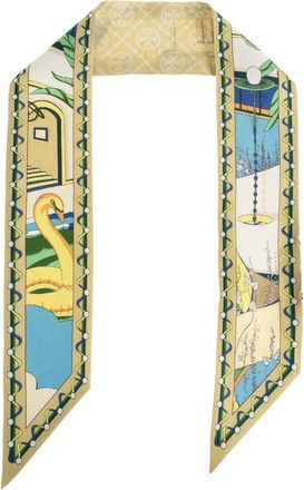 Tory Burch Femme, Accessoires, Multicolore, Taille: ONE Size Foulard en soie