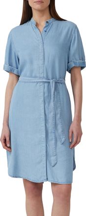 s.Oliver Kleid aus Lyocell mit Stehkragen und G&uuml;rtel