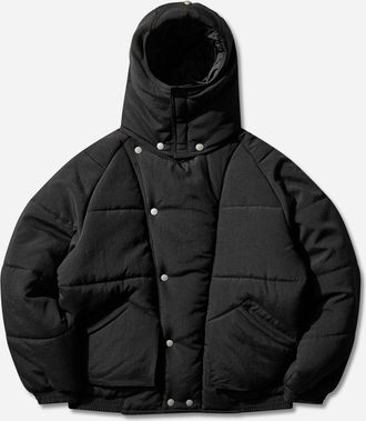 Cav Empt Men s Diagonal Flap Puff Jacket Black