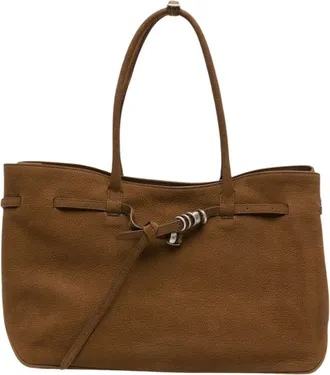 Marge Sherwood Femme, Sacs, Brun, Taille: ONE Size Suede Shopping Bag