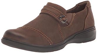 Clarks Femme Carleigh Pearl Mocassin, Nubuck Taupe, 38 EU Large