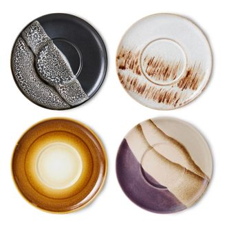 HKliving Sous-tasses 70s - Set de 4 HKliving