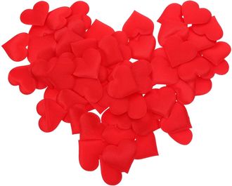 NUOBESTY 500 St&uuml;ck Valentinstag Tischkonfetti Herz Deko Rot 3,5cm Papierkonfetti Romantische Tischdekoration f&uuml;r Hochzeit und Jubil&auml;um