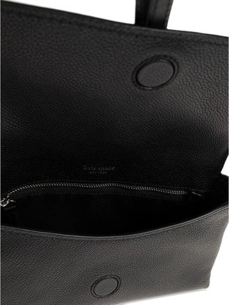 Kate Spade New York Foldover Calf Leather Shoulder Bag - Black