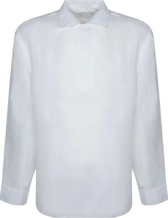 Tagliatore Homme, Chemises, Blanc, Taille: 4XL Zante Linen Shirt