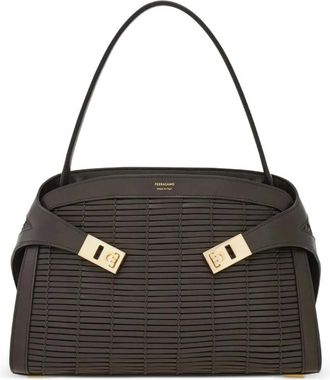 Ferragamo Femme, Sacs, Brun, Taille: ONE Size Hug Bag