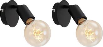 Briloner Wandleuchte Innen schwenkbar, Vintage, E27 Fassung, max. 60 Watt, Wandlampe innen, Wandstrahler, Wandlicht, Wandbeleuchtung, Schlafzimmer, Flurlampe, 