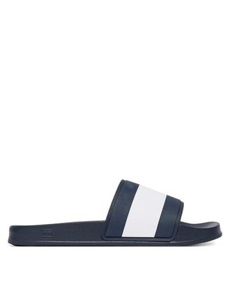 Tommy Hilfiger Pantoletten Core Hilfiger Flag Pool Slide FM0FM05798 Blau