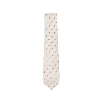Barba Krawatte mit Blumenmuster - - Accessories - Herren - Beige - ONE SIZE
