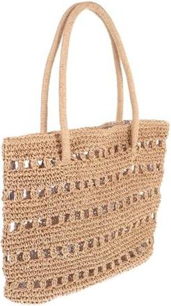 BESPORTBLE Sac Bandoulière Femme Tissé Grand Volume Sac Plage pour Shopping et Voyage Plage