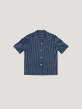 Circolo 1901 Striped Chambray Shirt Indaco 9010 / M