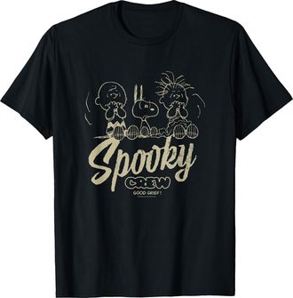 Peanuts Snoopy Charlie Linus Spooky Crew T-Shirt