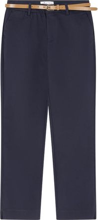Springfield Damen Straight Pants with Belt Chino Rto, Marineblau, 44