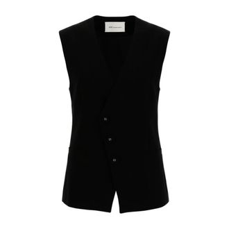 Ami Wollweste mit G&uuml;rtel - - Jackets - Damen - Schwarzk - XS