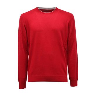 Ferrante Royal Wollpullover Made in Italy - - Knitwear - Herren - Rot - S