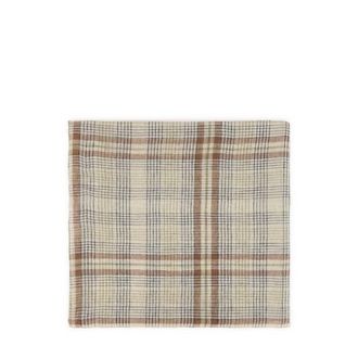 Saison 1865 Foulard imprim&eacute; en lin et coton m&eacute;lang&eacute;
