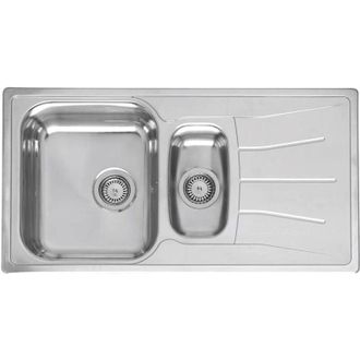 Reginox Reginox Einbausp&uuml;le Diplomat 1,5 R ECOkg OKG Edelstahl - Sp&uuml;le mit Restebecken