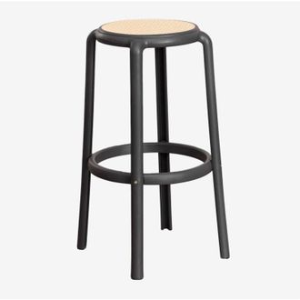 Sklum Sklum - Tabouret haut Omara Gris Graphite