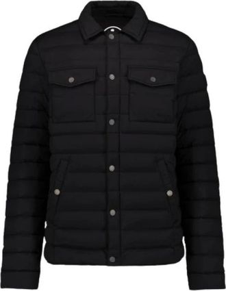 Jott Jott, Homme, Vestes, Noir, Taille: L Chemise Hybride Élégante en Duvet