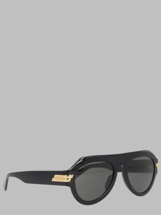 Bottega Veneta A00998_V2Q301049 Aviator Sunglasses - Black