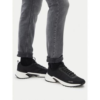 Calvin Klein Sneakers Calvin Klein Hike Runner Laceup Knit HM0HM02151 Schwarz