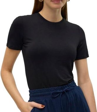 Vero Moda T-Shirt Noir Femme Malberte Noir XS