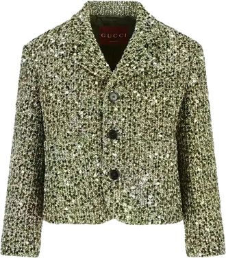 Gucci Damen, Jacken, Gr&uuml;n, LGr&ouml;&szlig;e