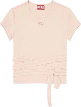 Diesel Femme, Tops, Rose, Taille: 36 FR Cotton Jersey Sweater