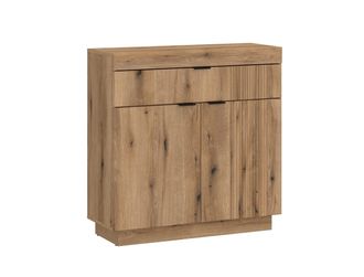 M&ouml;belando Schuhschrank >DELAMAR< in Coast Evoke Eiche Dekor - 88,2x92,5x39,6 (BxHxT)