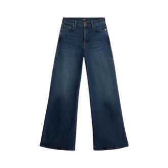 7 For All Mankind Lotta Cisco Wide Jeans - Femme - Jeans - Bleu - Taille: W29