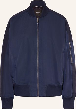 HUGO BOSS Blouson Pelinda Im Materialmix blau