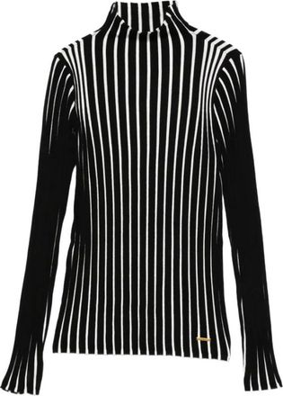 Twinset Femme, Pulls, Noir, Taille: 38 FR Pull ras du cou simul&eacute;