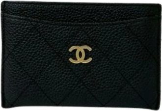 Chanel Porte-cartes Pre-owned - Femme - Pre-owned - Noir - Taille: ONE Size