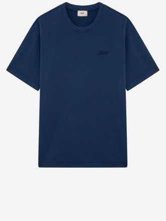Autry Mens Cotton T-Shirt Navy T-Shirts And Polos