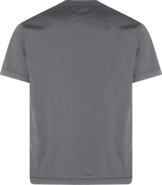 Stone Island Logo-Patch Crew Neck T-Shirt - Grey
