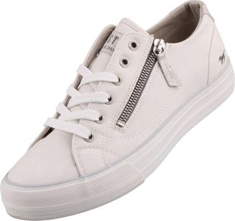 Mustang Jeans Damen Schn&uuml;rschuh mit Gummisohle und bequemen Innenfutter 1272-308, Gr&ouml;&szlig;e:41 EU, Farbe:Wei&szlig;