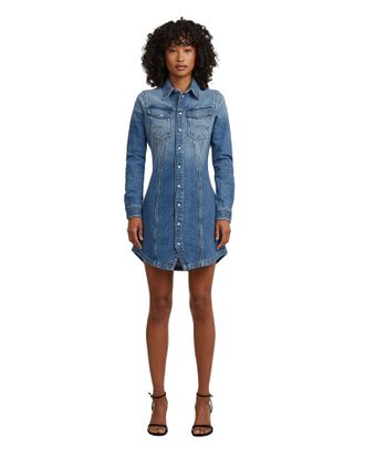 G-Star Pitched Hem Shirt Dress ls wmn