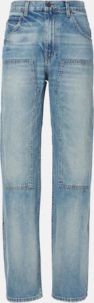 Nili Lotan Mid-Rise Straight Jeans Welder