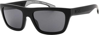 HUGO BOSS 1450 0O6W IR Sonnenbrille f&uuml;r Herren, Matt (Schwarz/Grau)