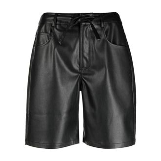 Proenza Schouler Schwarze Casual Shorts aus Kunstleder - - Shorts - Damen - Schwarzk - L