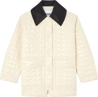 Ganni Femme, Vestes, Beige, Taille: 38/40 FR Vestes L&eacute;g&egrave;res