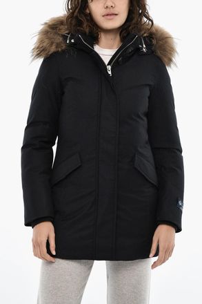 Woolrich Daunenjacke aus reiner Wolle LUXE ARCTIC mit Pelz Woolrich