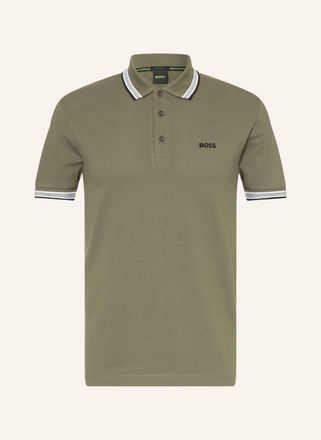 HUGO BOSS Piqu&eacute;-Poloshirt Paddy Curved Regular Fit gruen