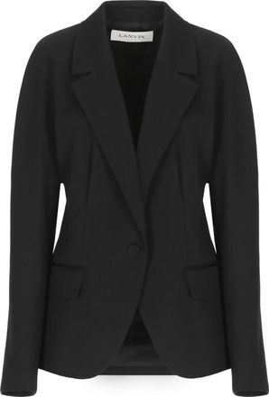 Lanvin Femme, Vestes, Noir, Taille: 40 FR Wool Blazer