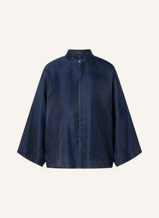 Windsor Windsor. Satinbluse Mit Seide blau