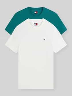 Tommy Jeans Slim Fit T-Shirts aus reiner Baumwolle im 2er-Pack