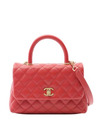 Chanel petit sac &agrave; bandouli&egrave;re Coco (2017-2018) - Rouge